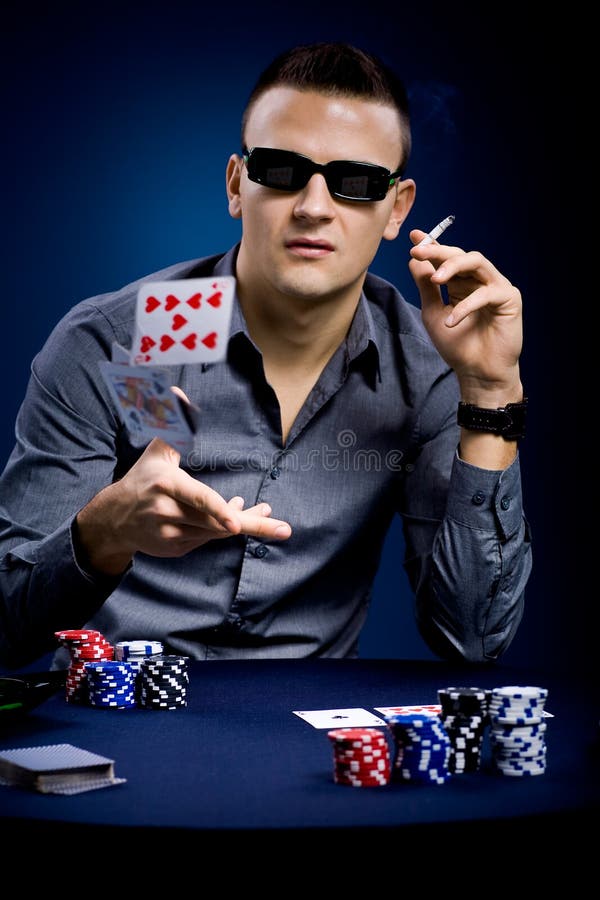 Poker player stock image. Image of casino, poker, chips - 16857619