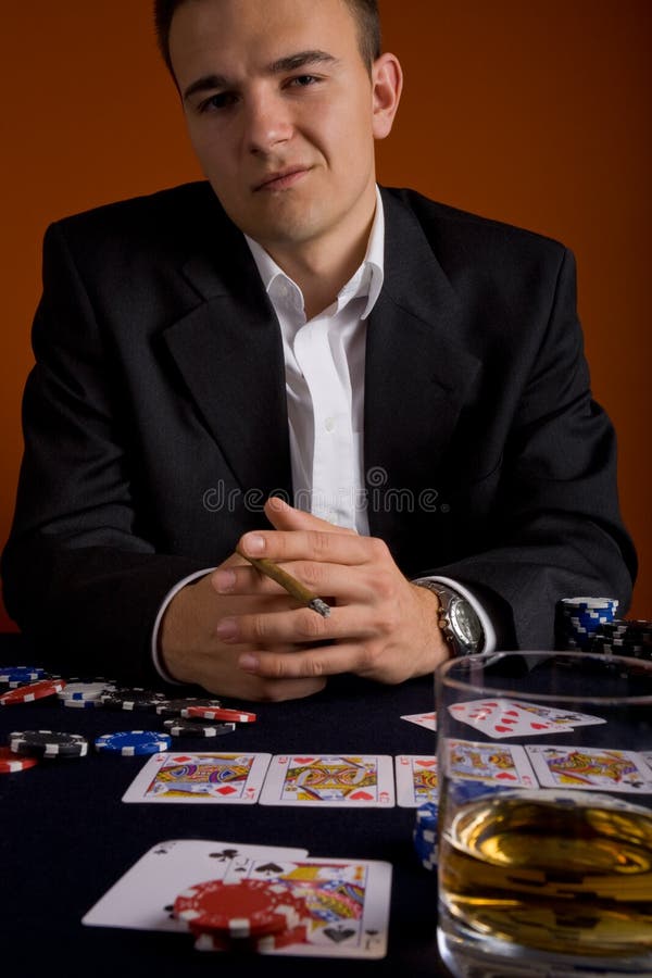 Poker player 2 stock image. Image of hand, adults, chance - 4964269