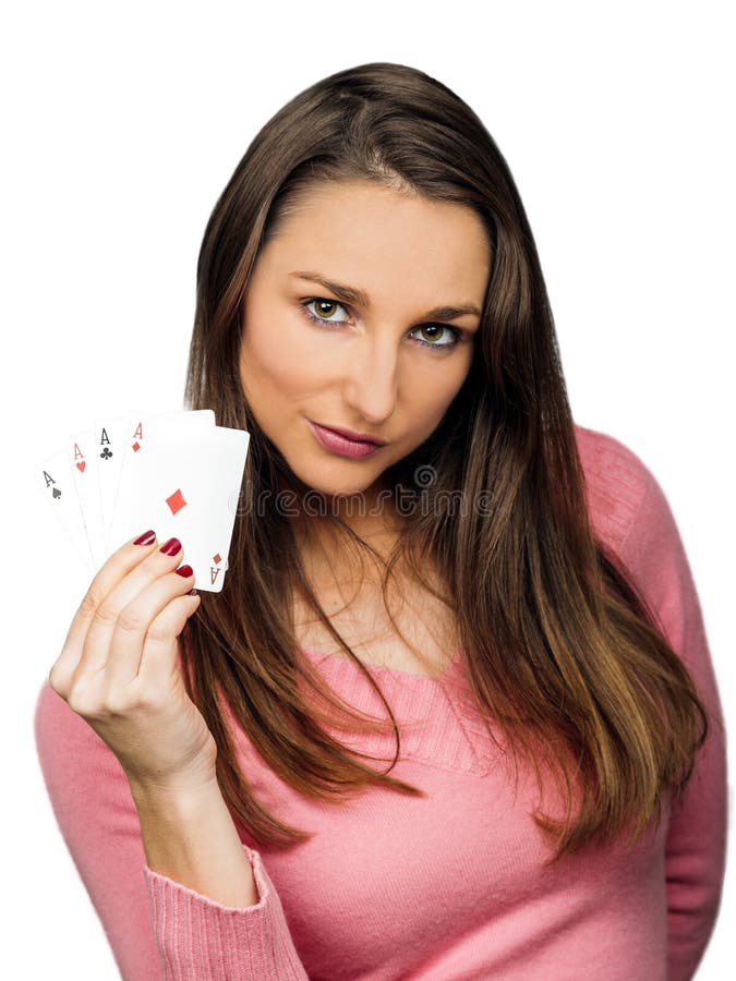 Poker player stock photo. Image of diamond, leader, pretty - 37819464