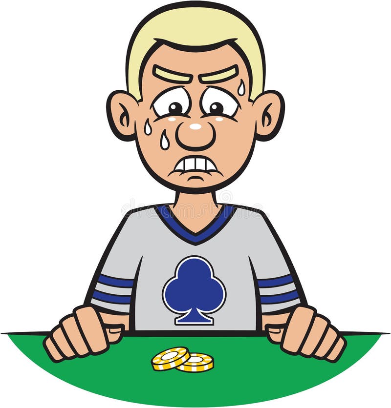 Poker Player Losing stock vector. Illustration of player - 13786989