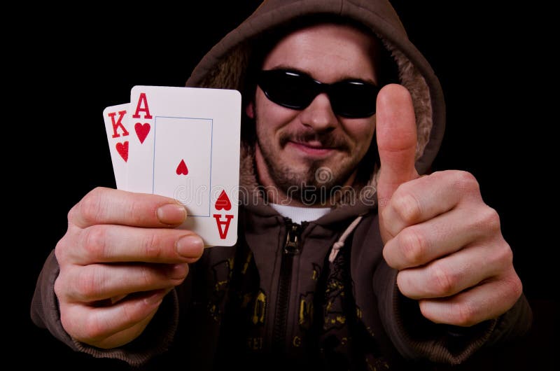 Poker Player stock photo. Image of gambling, lucky, cards - 7645682