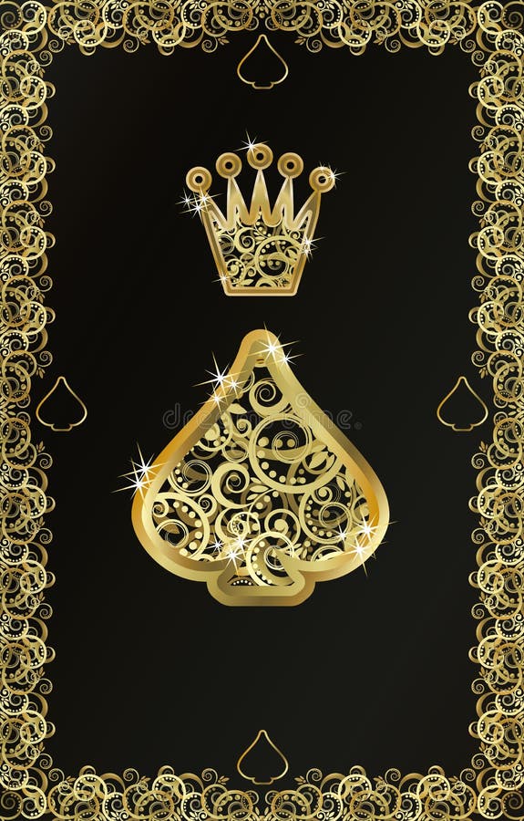 Spade poker banner stock vector. Illustration of card - 41800918