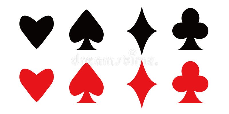 Poker playing cards stock illustration. Illustration of poke - 58647613