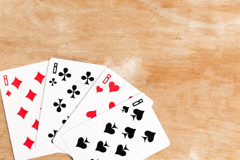 Poker quads playing card stock image. Image of card - 208254575