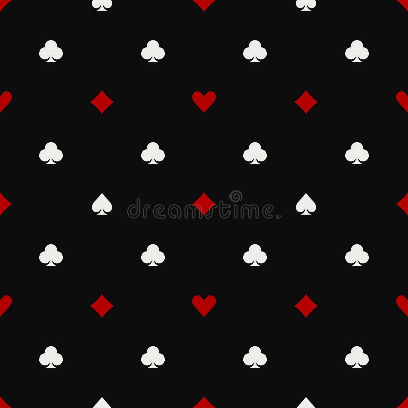 Poker seamless pattern stock vector. Illustration of abstract - 52099727