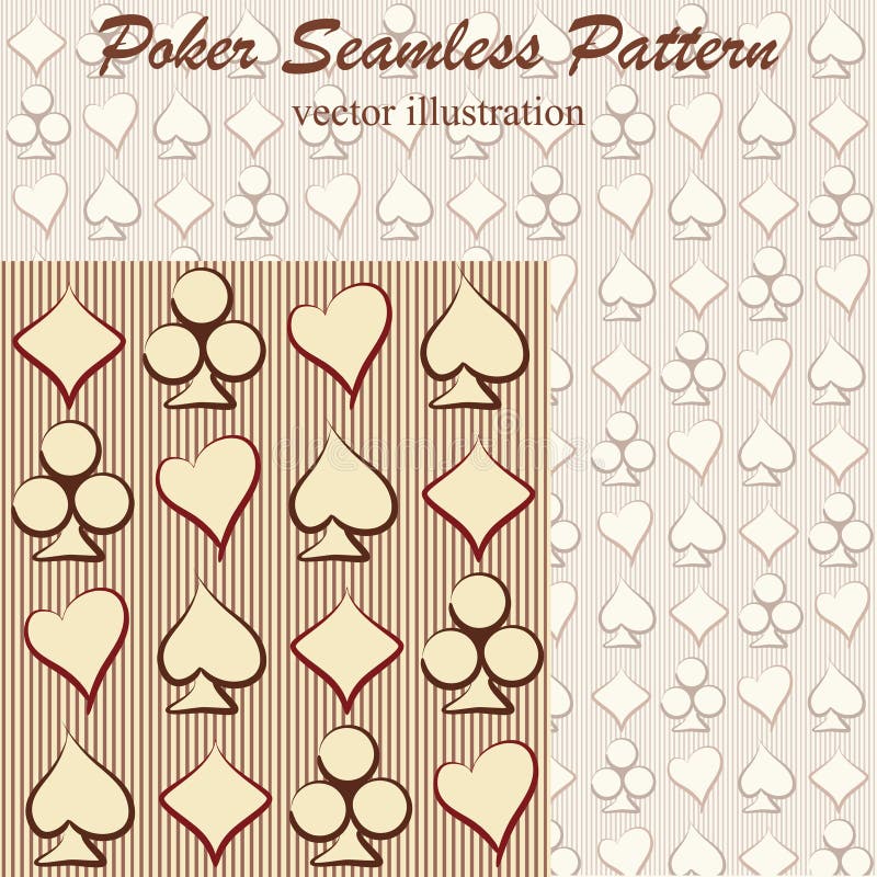 Poker Seamless Pattern Vector Stock Vector - Illustration of loss ...