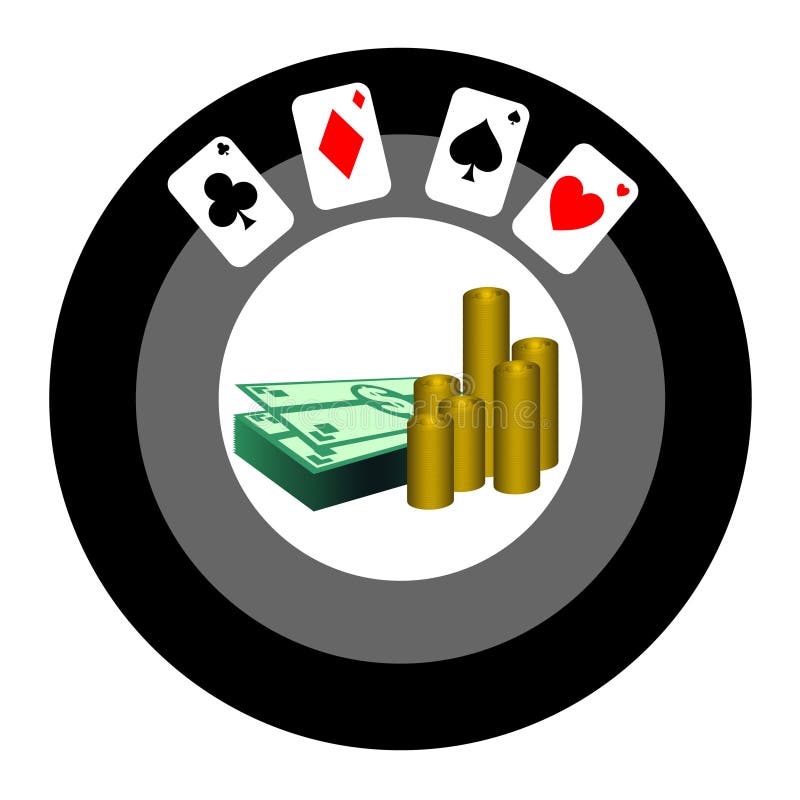 Poker sign stock vector. Illustration of icon, money - 24410002