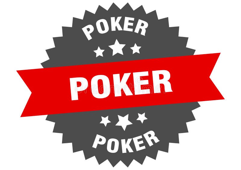 Poker Sign. Poker Circular Band Label. Poker Sticker Stock Vector ...