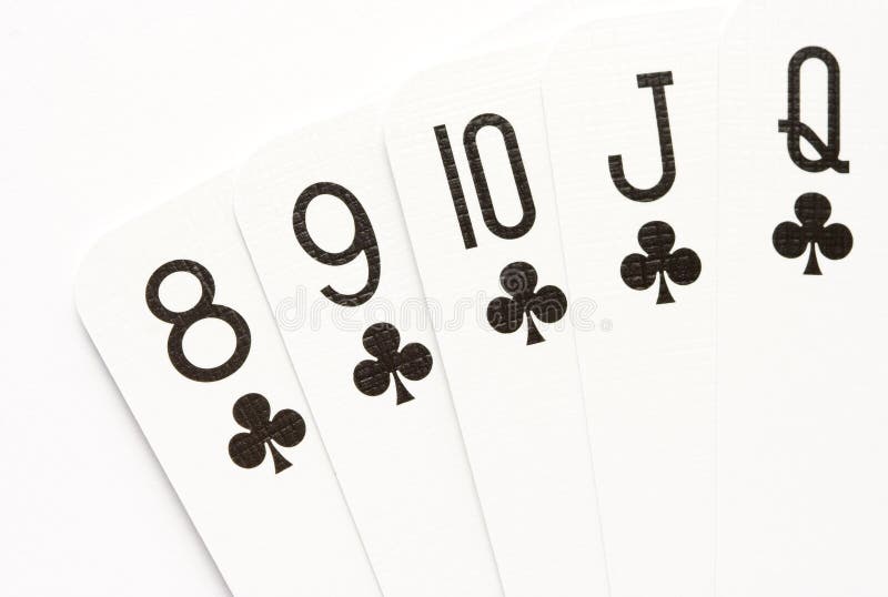 Poker - straight flush stock photo. Image of risk, poker - 13355646