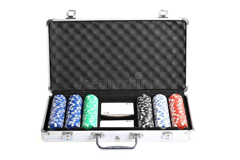 Poker suitcase stock image. Image of green, cards, entertainment - 27852159