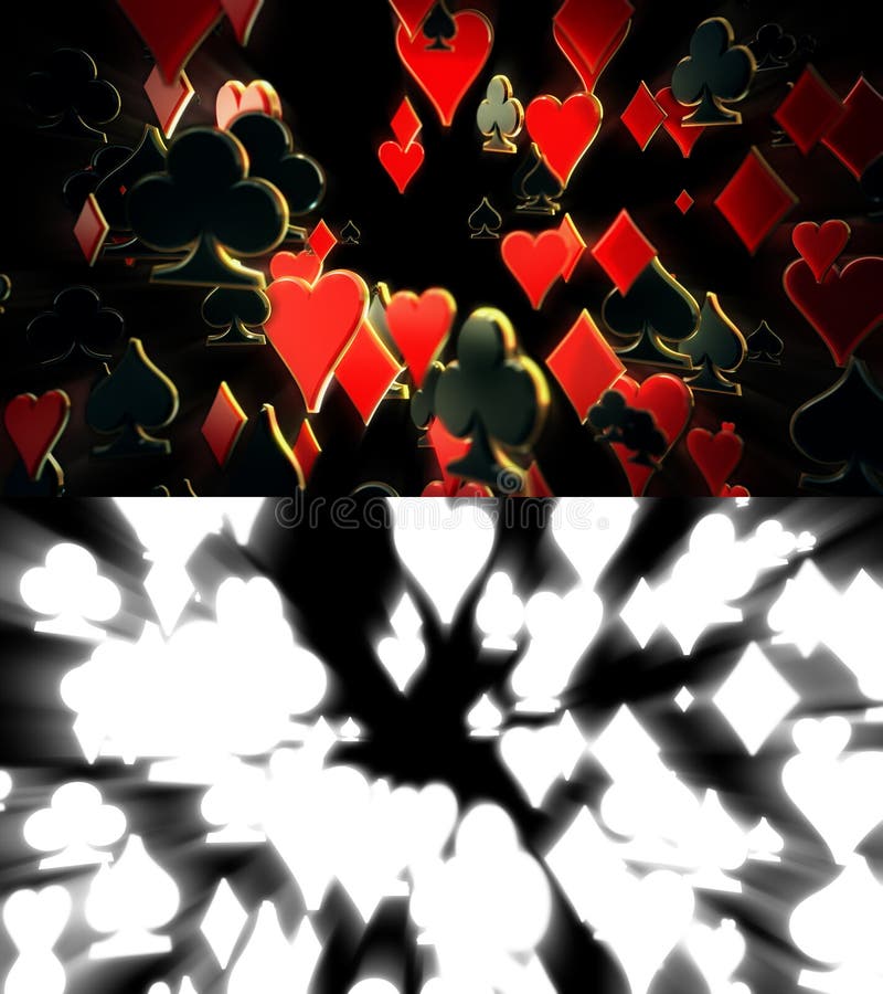 Poker Suits Abstract Background Stock Illustration - Illustration of ...