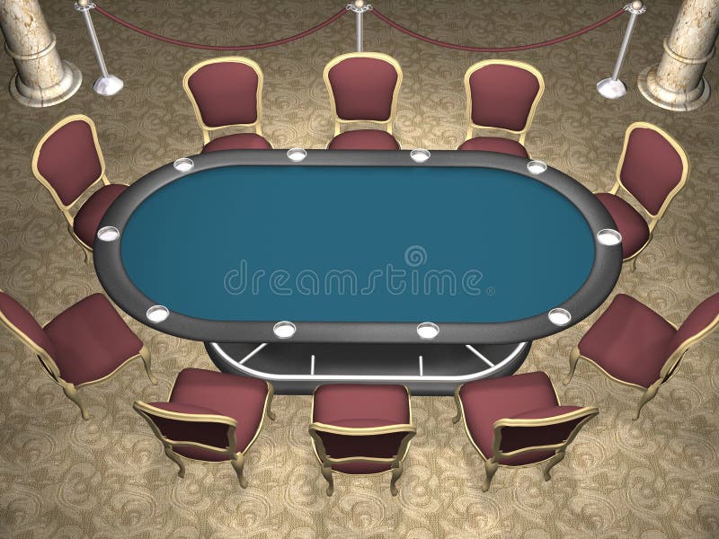 Realistic Poker Table stock illustration. Illustration of casino - 48173934