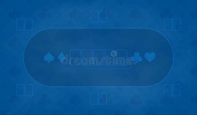Poker Table Background in Blue Color Stock Illustration - Illustration ...