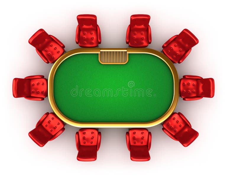Poker Table Top View Stock Illustrations – 743 Poker Table Top View ...