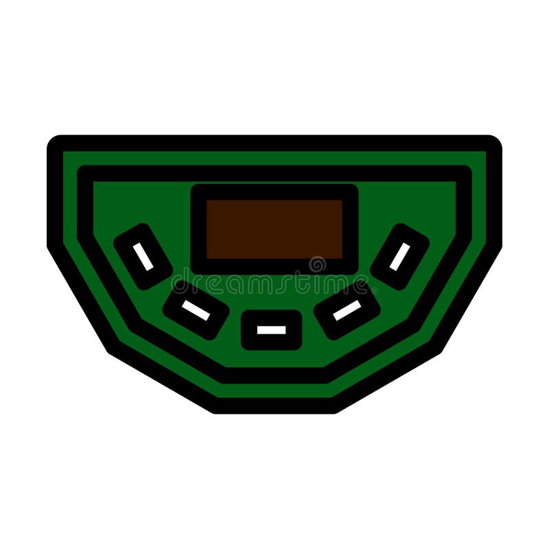 Poker Table Icon stock vector. Illustration of icon - 214317159