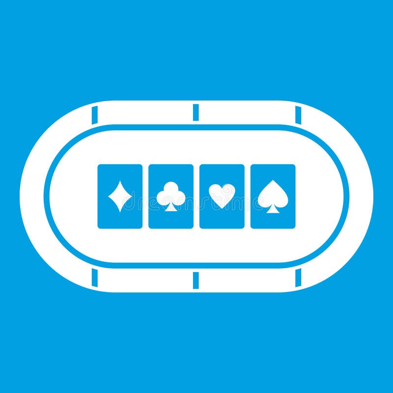 Poker Table Icon, Simple Style Stock Vector - Illustration of casino ...