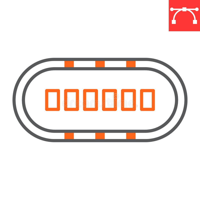 Poker table line icon stock vector. Illustration of money - 239653452