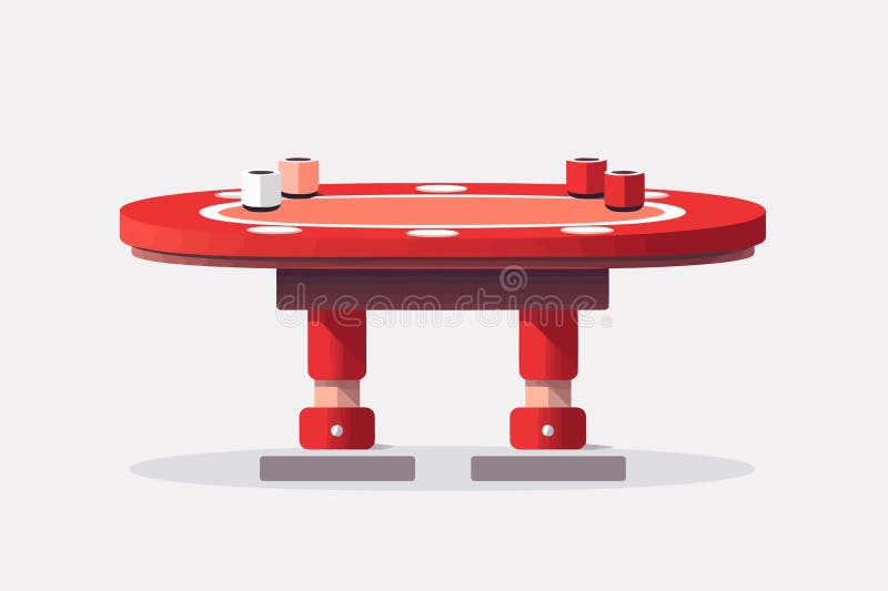 Poker Table Vector Flat Minimalistic Isolated Vector Style Illustration ...