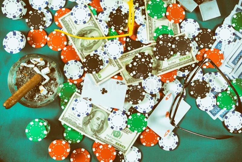Poker time! stock photo. Image of aces, hand, winner, money - 952288