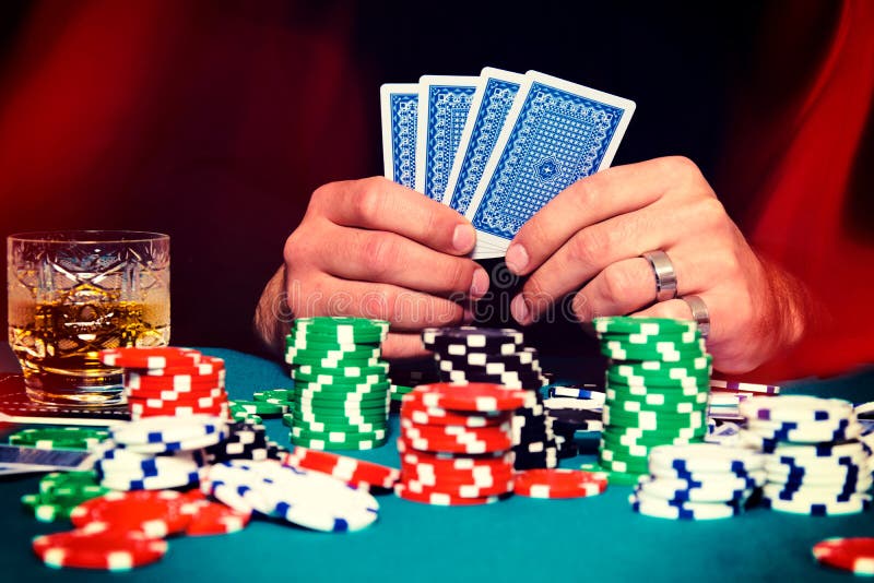 Poker Time - Chips And Cards Stock Photo - Image of game, gambling: 77004