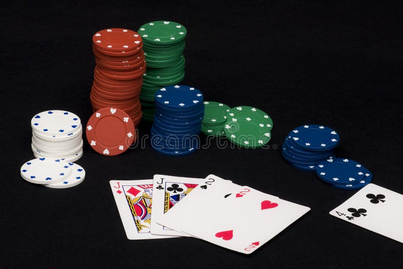 Poker Two Pairs stock photo. Image of club, gamble, cards - 10707364