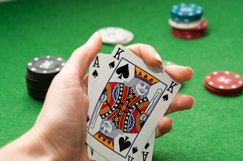 Poker win combination stock photo. Image of suit, king - 18322466