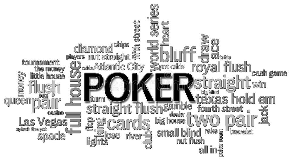 Poker Word Cloud stock illustration. Illustration of poker - 16568910