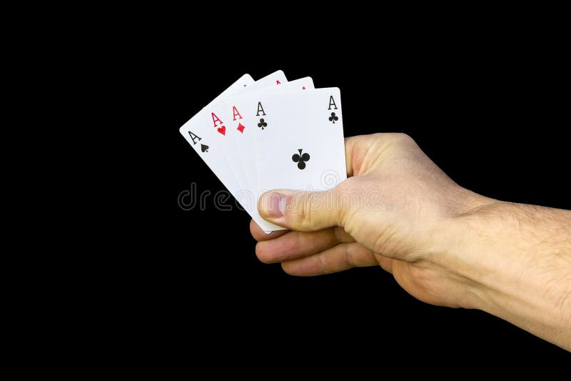 Cheating - Five Aces stock image. Image of cheat, poker - 25970933