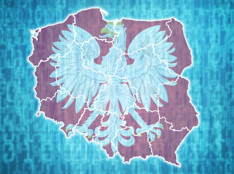 Poland Administrative Divisions Stock Illustration - Illustration of ...