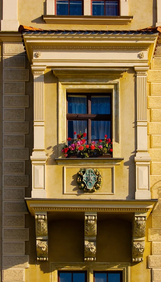 Poland Ancient Balcony in Krakow Stock Image - Image of building ...