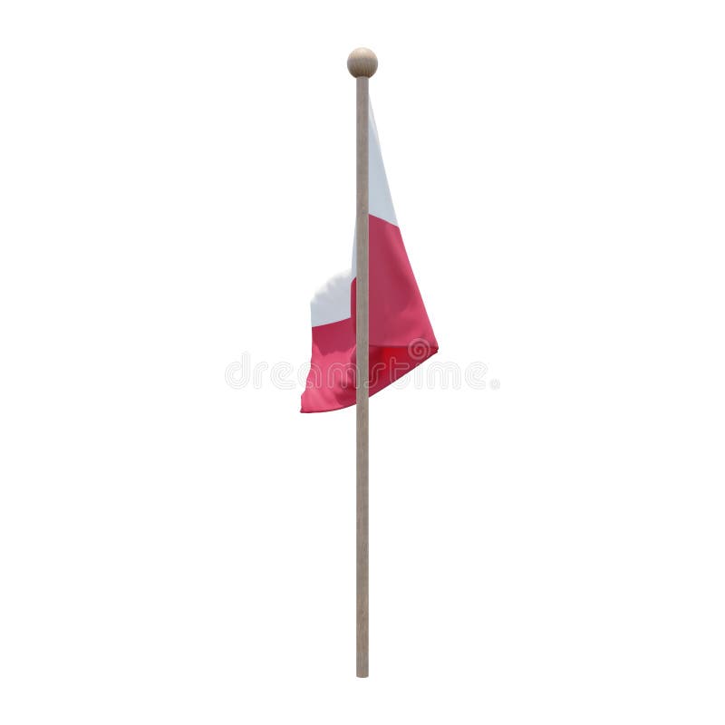 Poland 3D flagpole stock illustration. Illustration of culture - 255117389