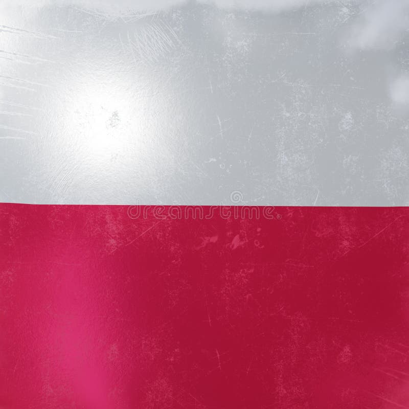 Old Poland flag stock illustration. Illustration of sign - 109722580