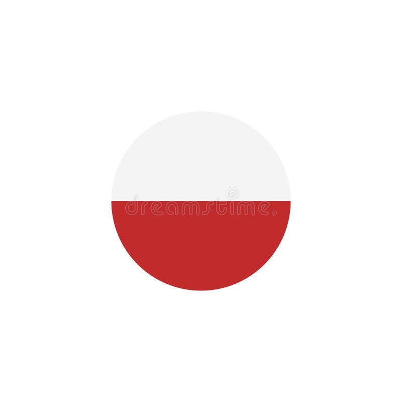 Poland flag icon vector stock vector. Illustration of country - 310114665