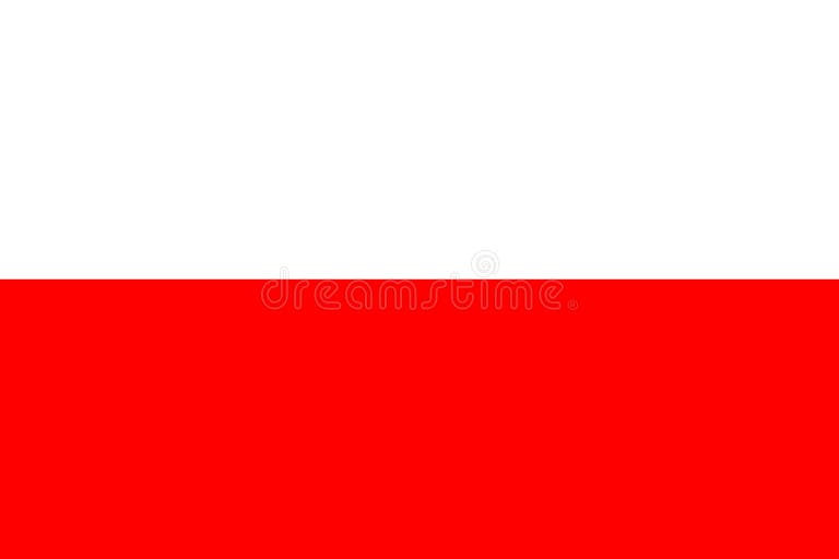 Poland Flag. Illustration of the Flag of Poland. Horizontal Design ...