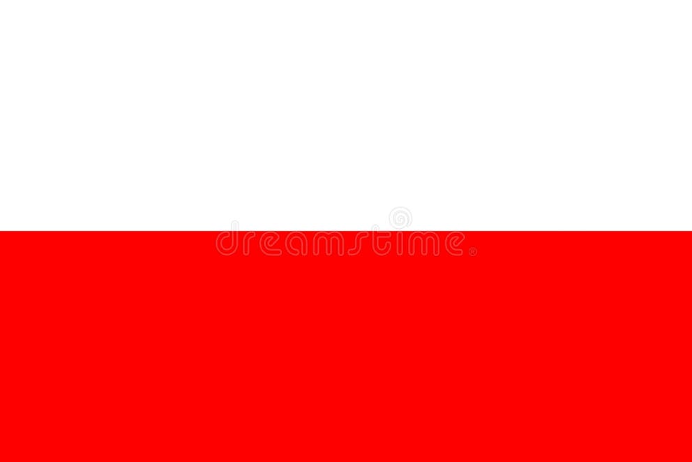 Poland Flag. Illustration of the Flag of Poland. Horizontal Design ...