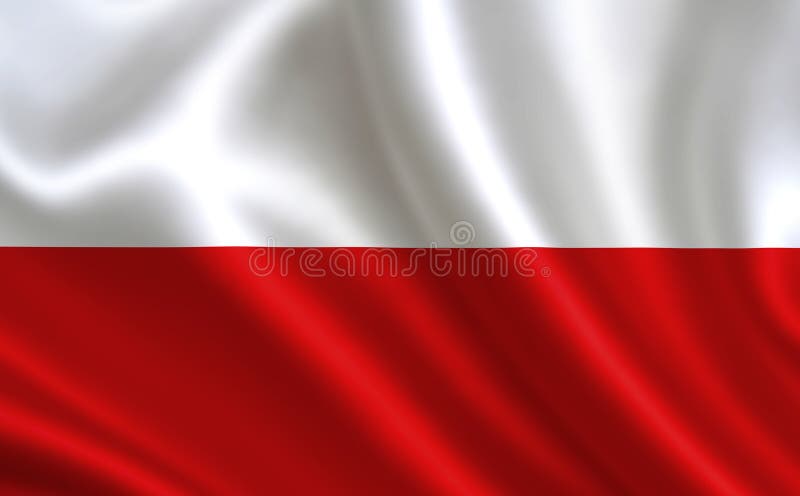 Poland Flag . a Series of `Flags of the World Stock Illustration ...