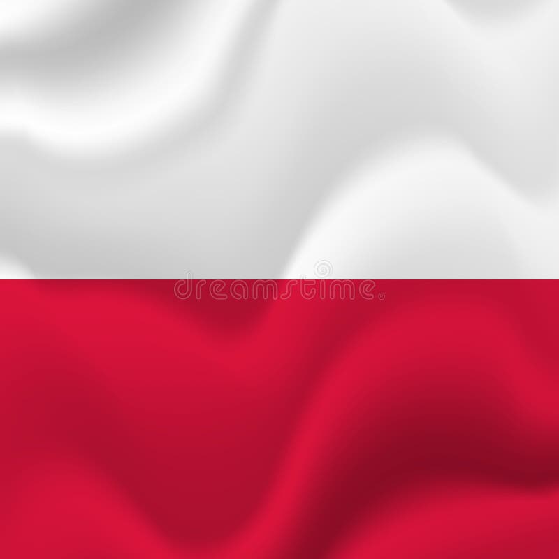 Poland Flag. Vector Illustration. Stock Illustration - Illustration of ...
