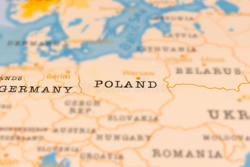 poland on a world map