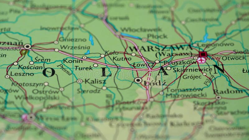 Poland Highlighted on a World Map 4K Stock Video - Video of atlas ...