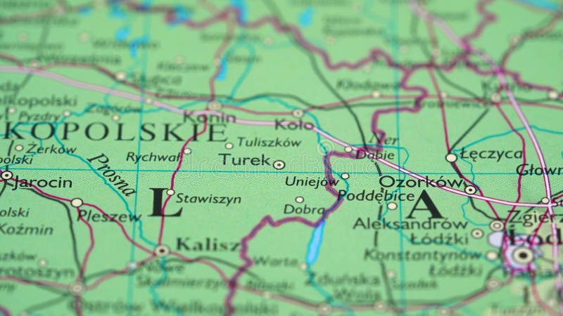 Poland Highlighted on a World Map 4K Stock Footage - Video of ...