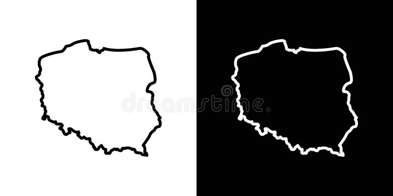 Poland Icon Vector Set on White Background Stock Illustration ...