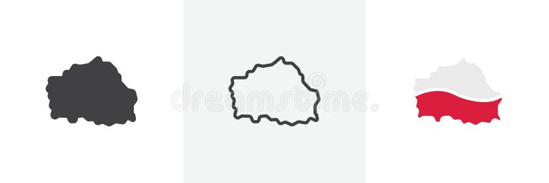 Poland Icon Vector Set on White Background Stock Illustration ...