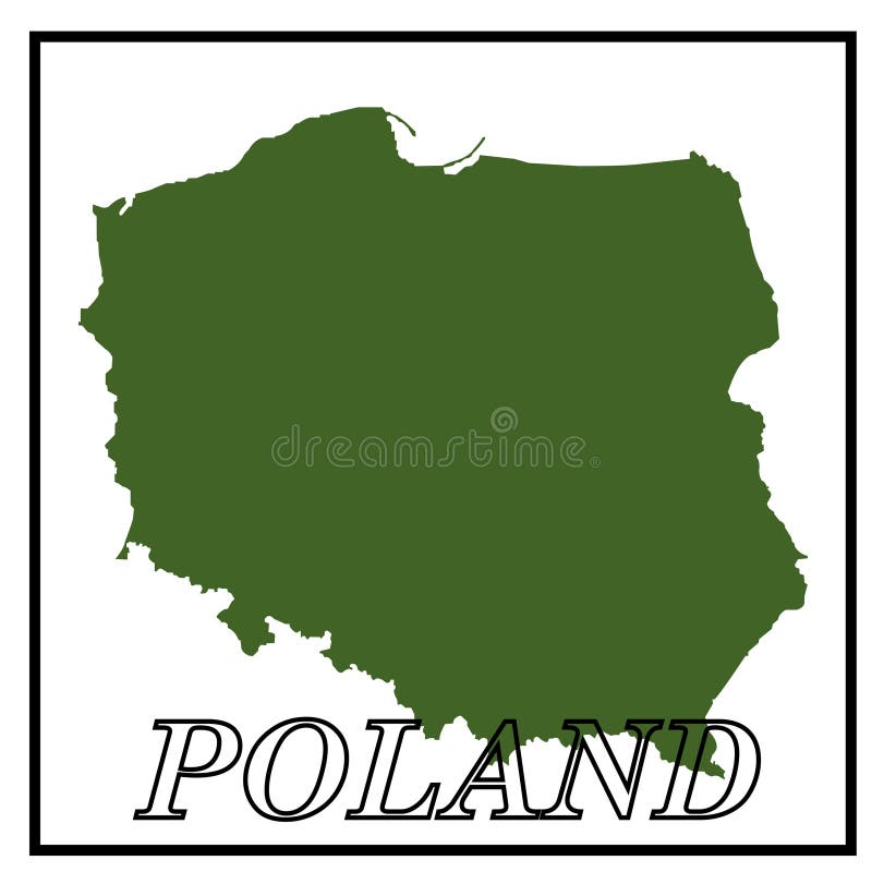 Poland map icon stock vector. Illustration of region - 289637244
