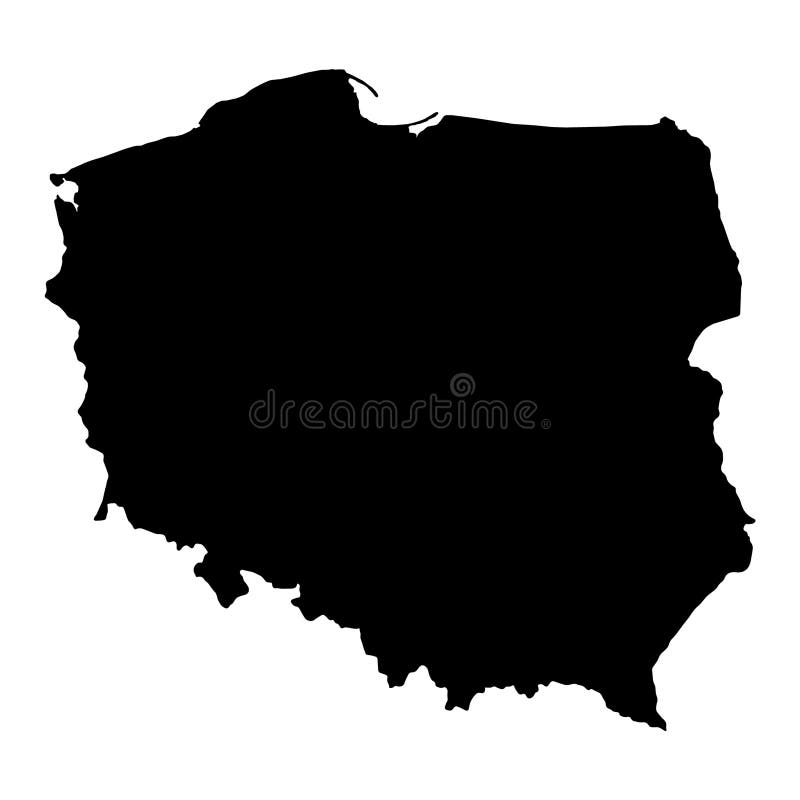 Poland Map Symbol Shape, Travel Web Flat Concept Icon Vector ...