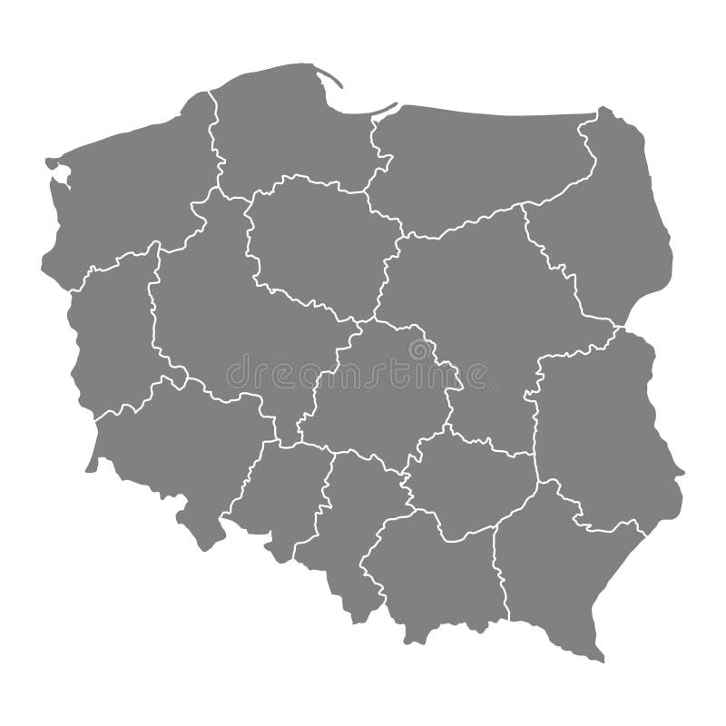 Poland Map Symbol Shape, Travel Web Flat Concept Icon Vector ...