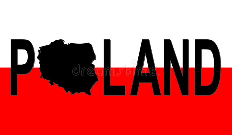 Poland text with map stock vector. Illustration of text - 3847103
