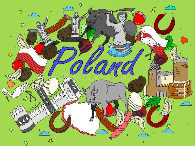 Poland vector illustration stock vector. Illustration of isolated ...