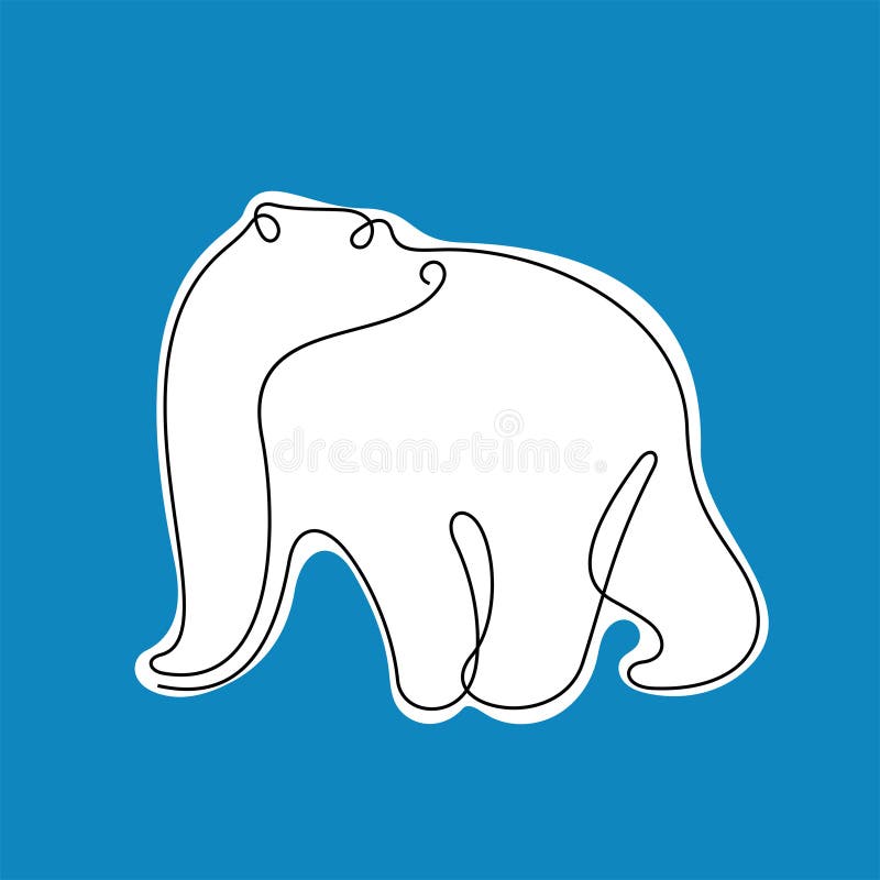 Bear Continuous Line Stock Illustrations – 713 Bear Continuous Line ...
