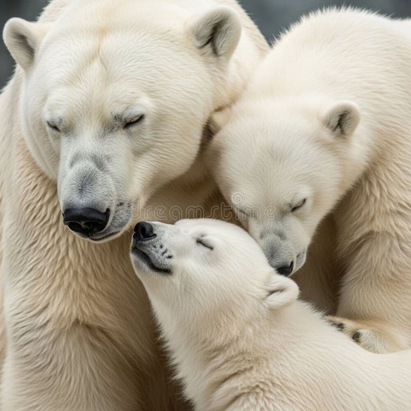 Gentle Giants: Resting in the Arctic Expanse Stock Image - Image of ...