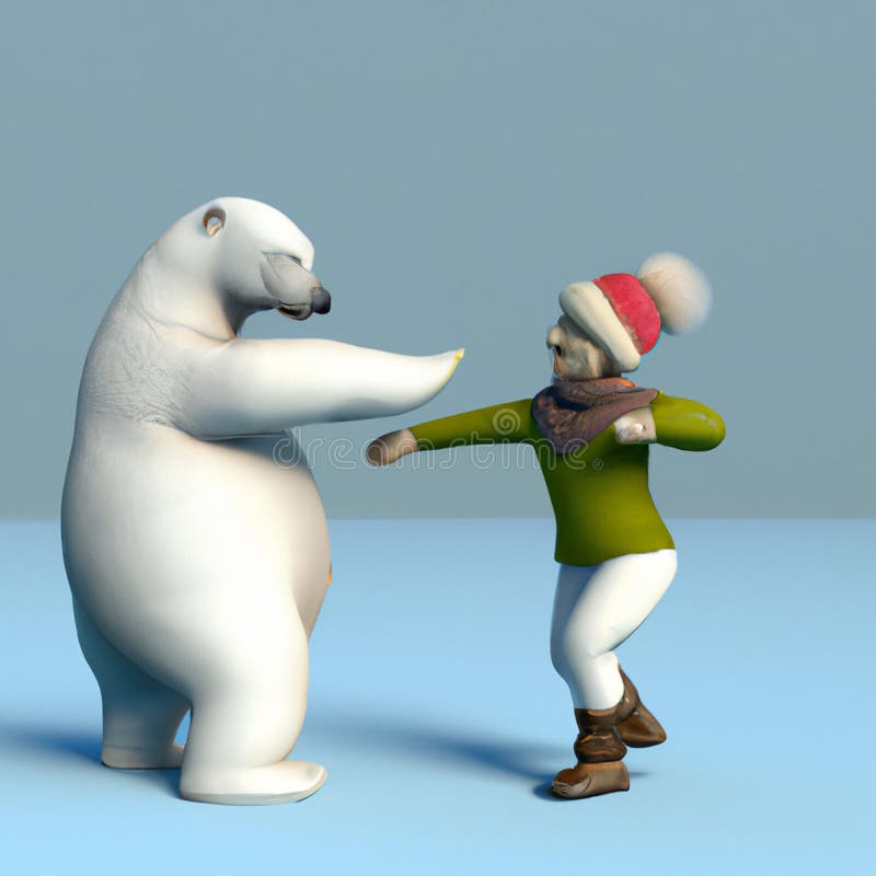Cartoon Polar Bear Dancing Stock Illustrations – 112 Cartoon Polar Bear Dancing Stock ...